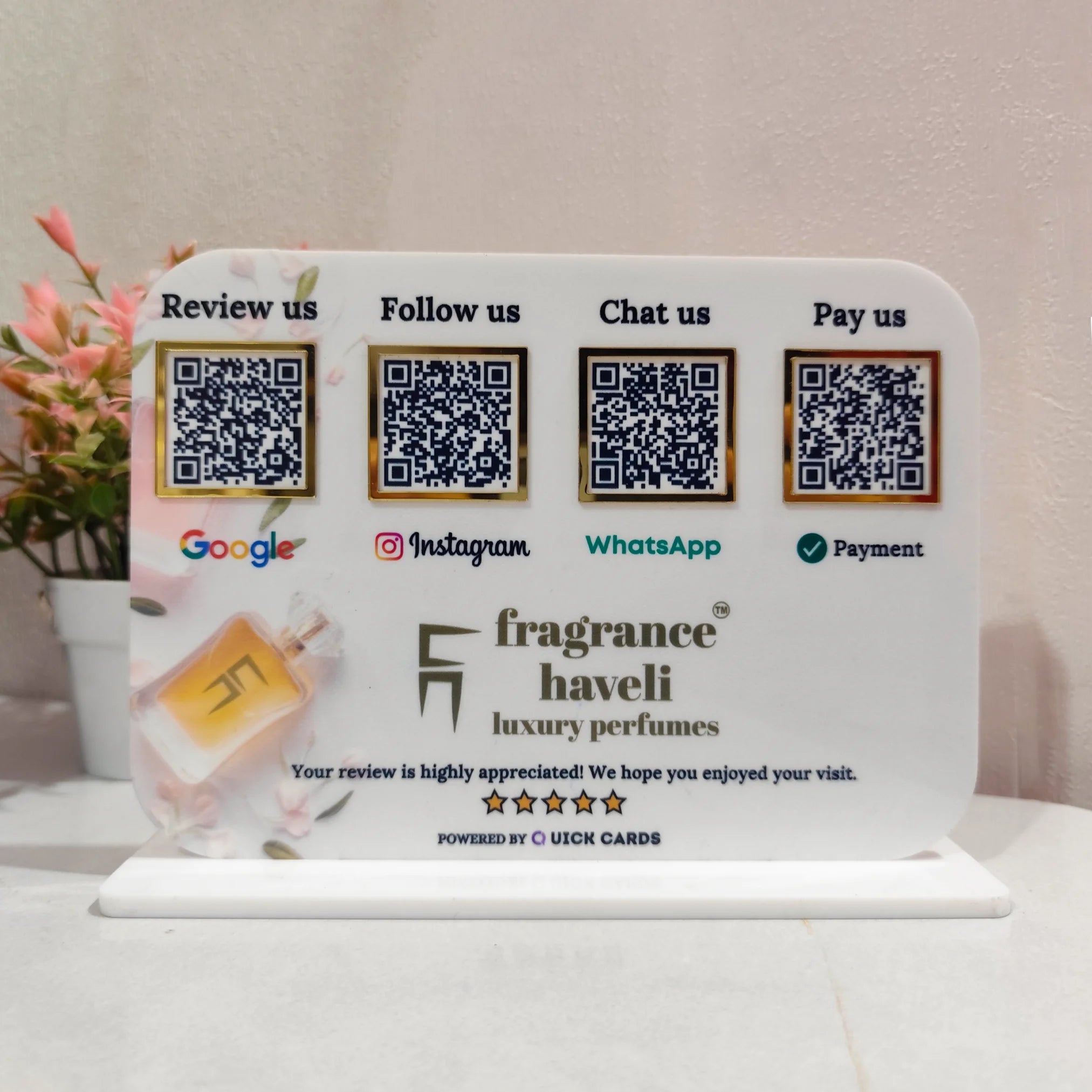 4 QR Smart Digital Standee – Quick Cards